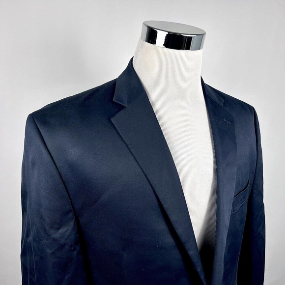 Chaps | Suits & Blazers | Chaps 44r Sport Coat 0 Cotton Navy Blue Two Button Lined Vented | Poshmark